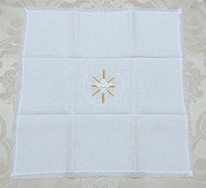 Corporal avulso - Alfaias litúrgicas linho para altar bordadas