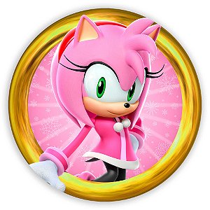 Painel Redondo - Sonic - Sublimado 3D - Sublistamps Sublimação