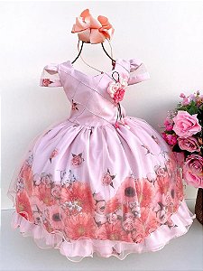 Vestido Infantil Bella Child Sereia - BELLI KIDS ATACADO