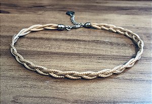 Colar Choker vermelho - Tati Oliveira Bijoux