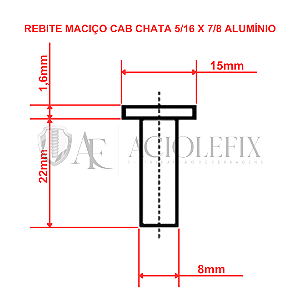 REBITE MACIÇO - ALUMÍNIO - Aciole Fix