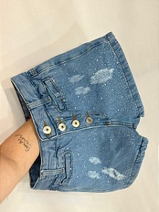 Shorts Com Strass