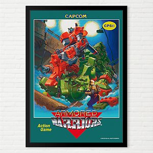 Quadro Darkstalkers The Night Warriors Pôster Arcade Capcom Americano ...