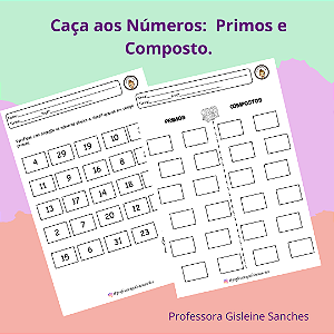 Folder – Descobrindo Números Primos e Compostos - Professora Gisleine ...
