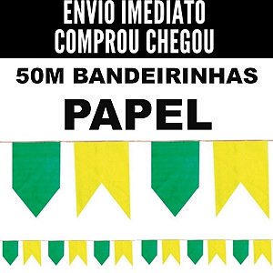 BANDEIRINHA BANDEIRÃO BRASIL PLÁSTICO VERDE AMARELA FESTA JUNINA ...