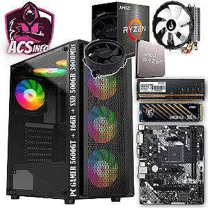 PC Gamer Ryzen 5 5500 + RTX 4060 8GB + 16GB DDR4 + B450M + PC Gamer Ryzen 5 5500 + RTX 4060 8GB + 16GB DDR4 + B450M +