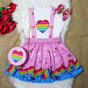 Pop It - Bibíla Fashion Kids - Vestidos Temáticos