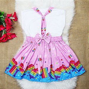 Pop It - Bibíla Fashion Kids - Vestidos Temáticos