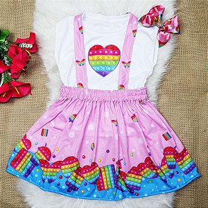 Pop It - Bibíla Fashion Kids - Vestidos Temáticos