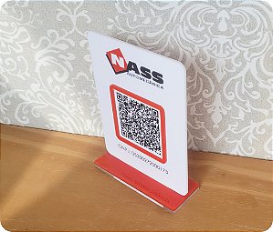 Placas QrCode - Produtos em acrílico, MDF e madeira