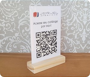 Placas QrCode - Produtos em acrílico, MDF e madeira