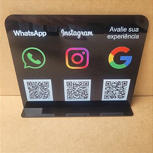 Placas QrCode - Produtos em acrílico, MDF e madeira