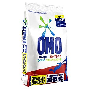 Sabão em Pó Lavagem Perfeita 800g - Omo - Stars Produtos de Limpeza ...
