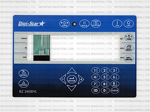 Teclados de membrana e painéis frontais para máquinas industriais e CNC