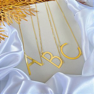 Colares Finos - Colar Com Letra, Colar Com Inicial do Nome