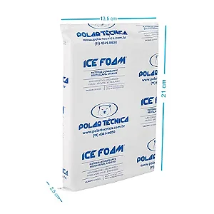 Ice Foam – Gelo espuma reutilizável para transporte térmico