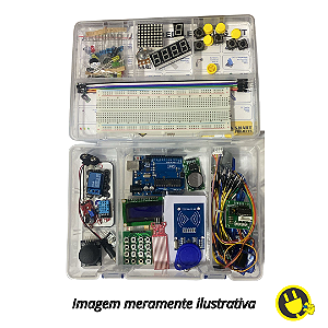 Case para Arduino UNO preta - Arduino e Raspberry em Manaus é na Smart Projects!