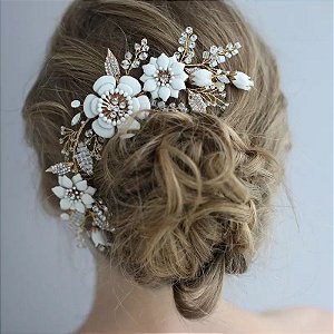 Noivas | Grinaldas | Flores de Cabelo | Tiara de Noiva | Casamento