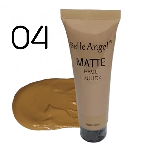 BASE LIQUIDA MATTE BELLE ANGEL - B110-2 NOVA - COR 05 - Bellíssima Makeup