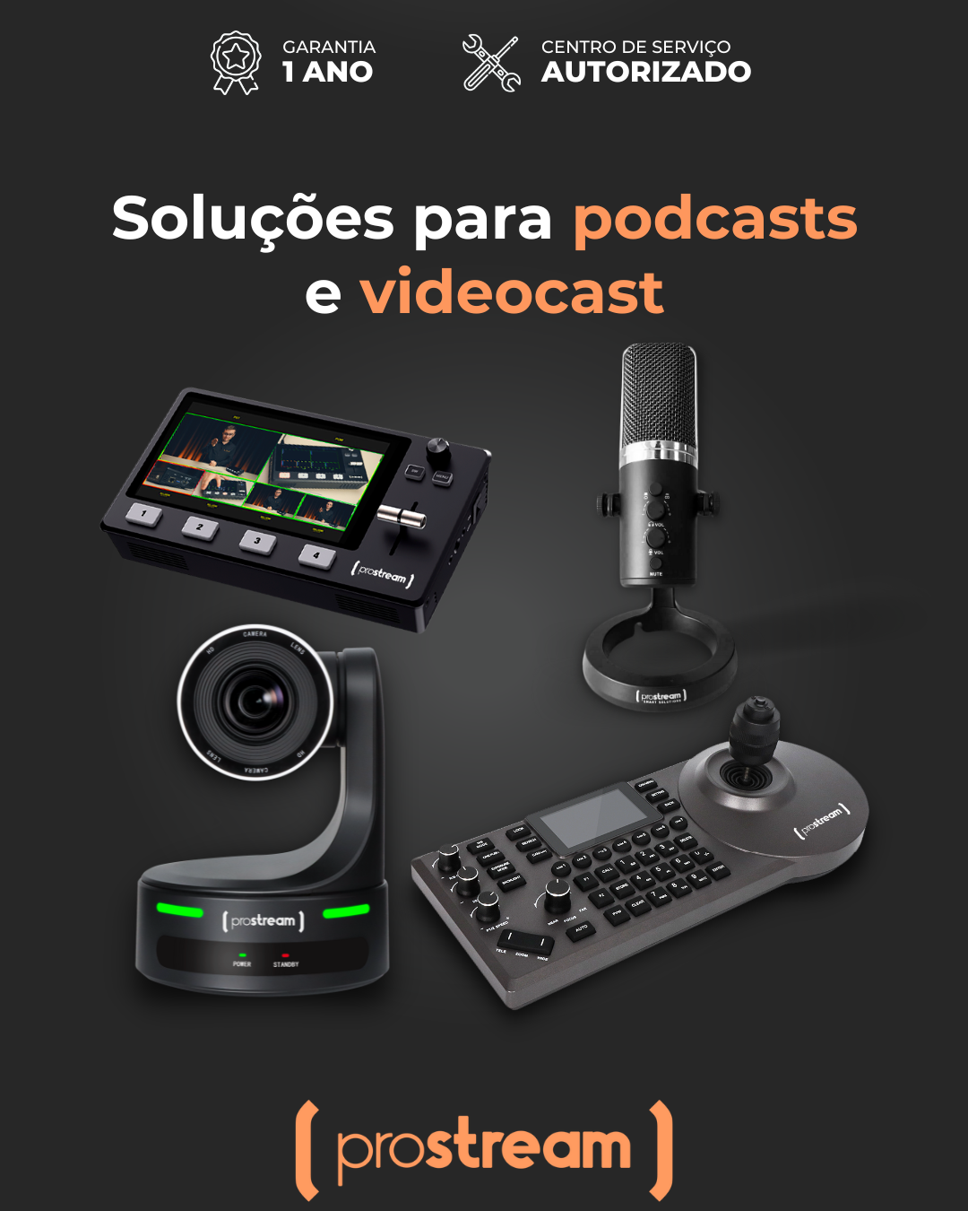 Produções ao vivo e muito mais com a Prostream! - Merlin Distribuidora ...