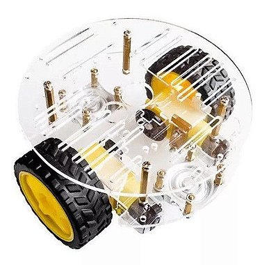 Kit Chassi 2WD Robô para Arduino (Modelo 2) - Eletrogate - 12 anos!