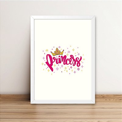 Quadro Infantil Coroa de Princesa - Frames Store | Quadros Decorativos