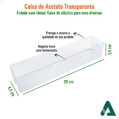Caixa de Acetato Transparente: Embalagens de Plástico | Acetplace