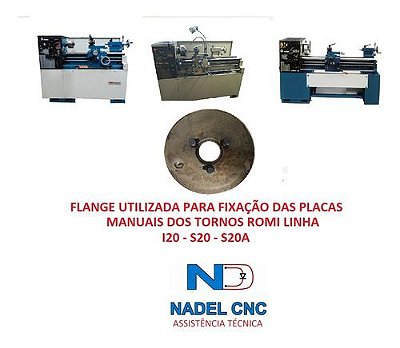 Flanges para tornos - NADEL CNC Automação