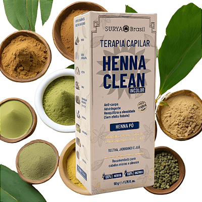 Tintura natural de henna: coloração livre de químicos para os cabelos