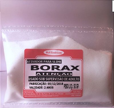 Borax 1 kg - ativador slime - MULT ESSENCIAS