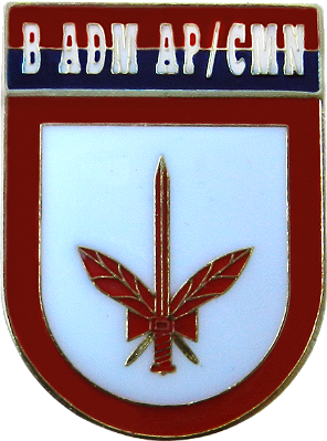 DISTINTIVO DE BOLSO - EB B ADM AP/ CMN - Miguel Hernandez | Artigos Militares