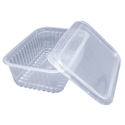 Pote Retangular 1000ml Com Tampa 24uni - Prafesta - Amendolate