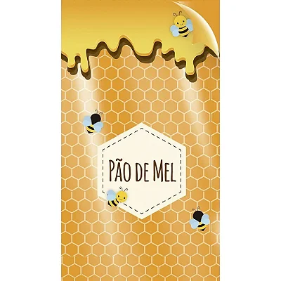 Saco Plástico Transparente Pote de Mel 10x14 cm com 100 Unidades ...