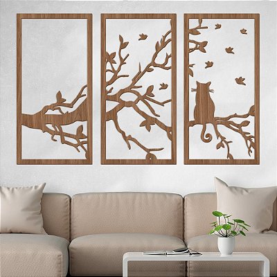 Trio de Painéis - Lumina Decor
