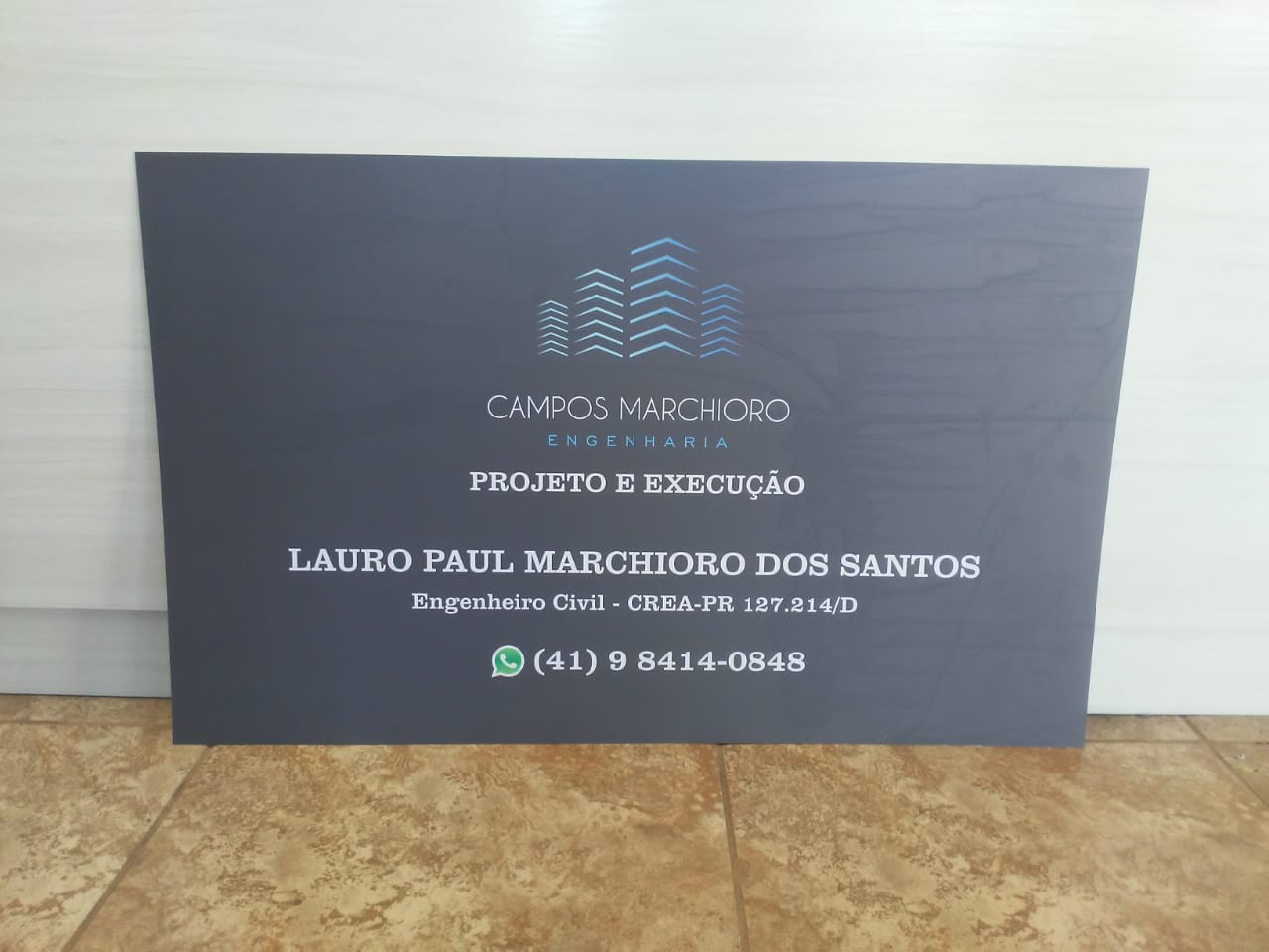 placa de obra - Grafica Curitiba 41 3203-5019