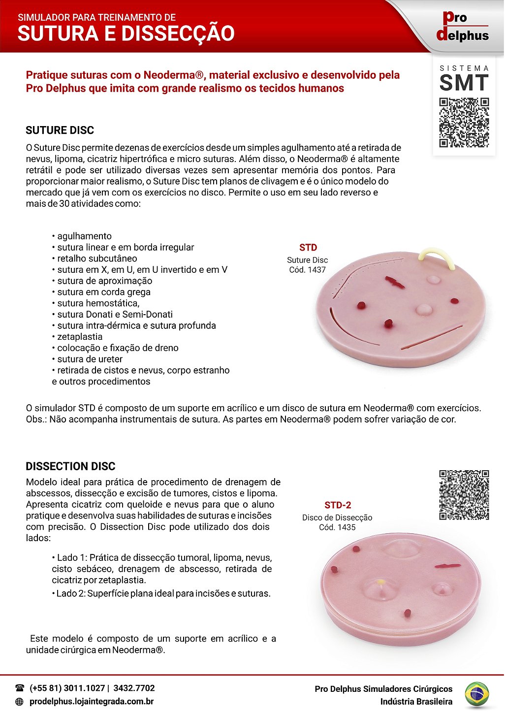 Disco para treinamento em Sutura E Dissecção ProDelphus - Pro Delphus ...