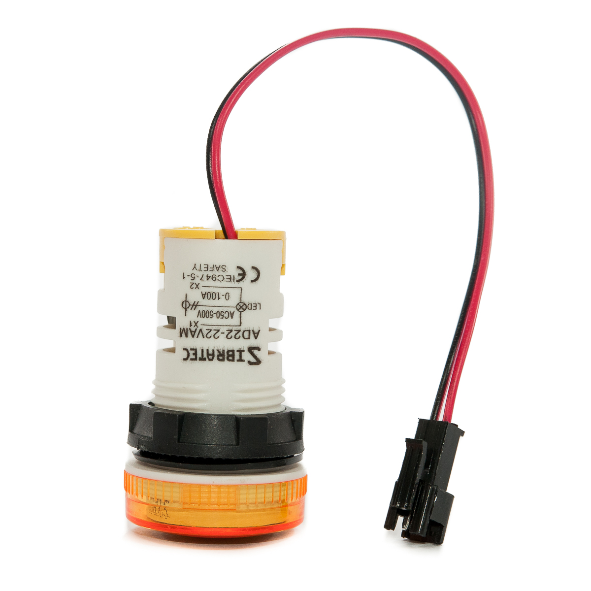 Amperimetro Digital Amarelo 22mm 0 100A CA | View Tech Amperimetro Digital Amarelo 22mm 0 100A CA | View Tech