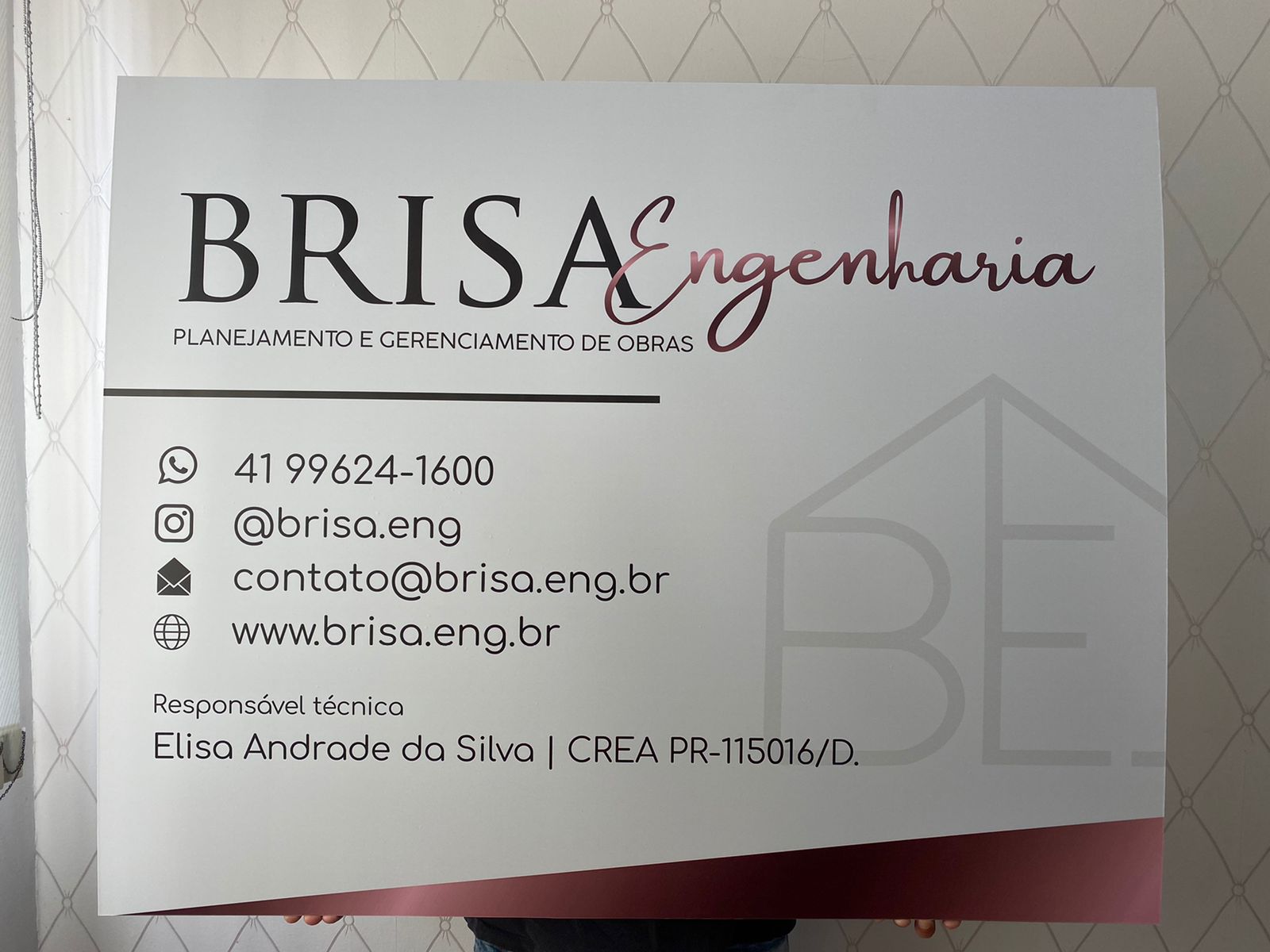 Placa de obra 100x80cm - R Gráfica Rápida Curitiba 41 3203-5019 ...
