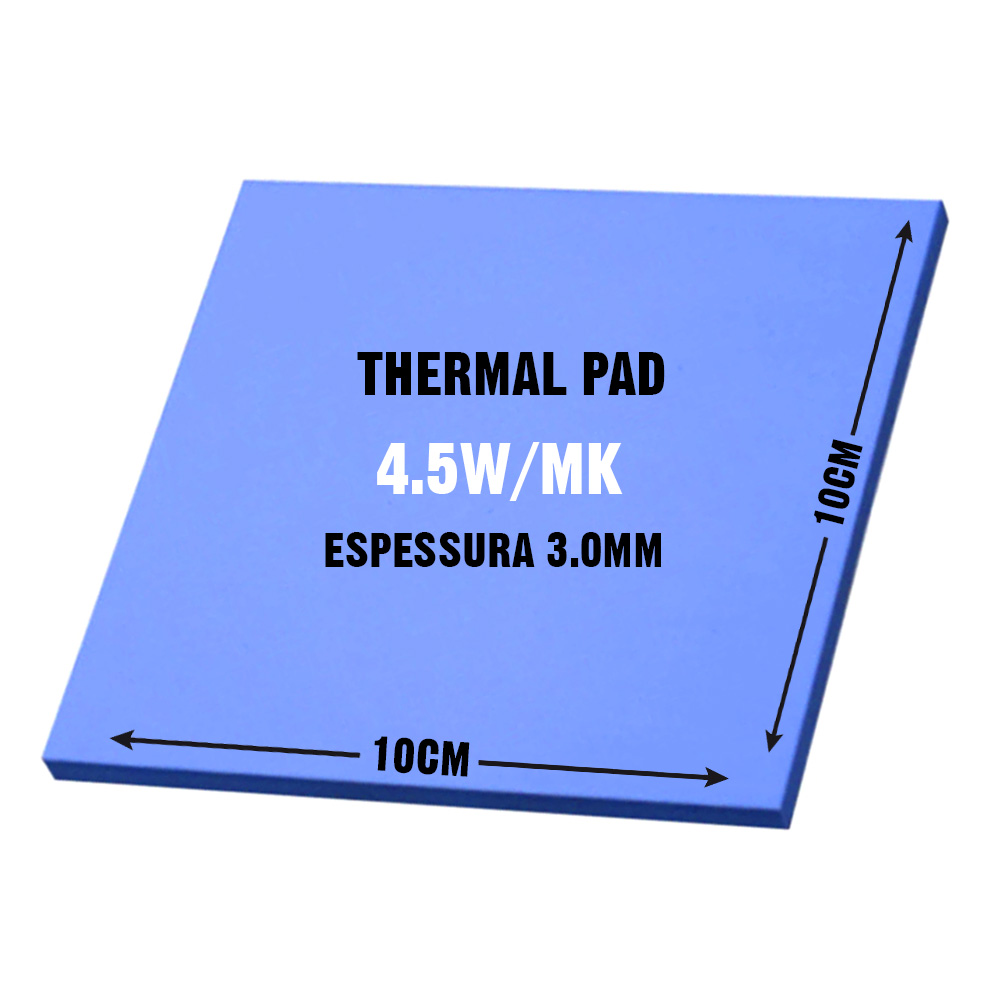 Thermal PAD Térmico 100x100 x 3.0mm 4.5W/wK - Power UP Water Cooler ...