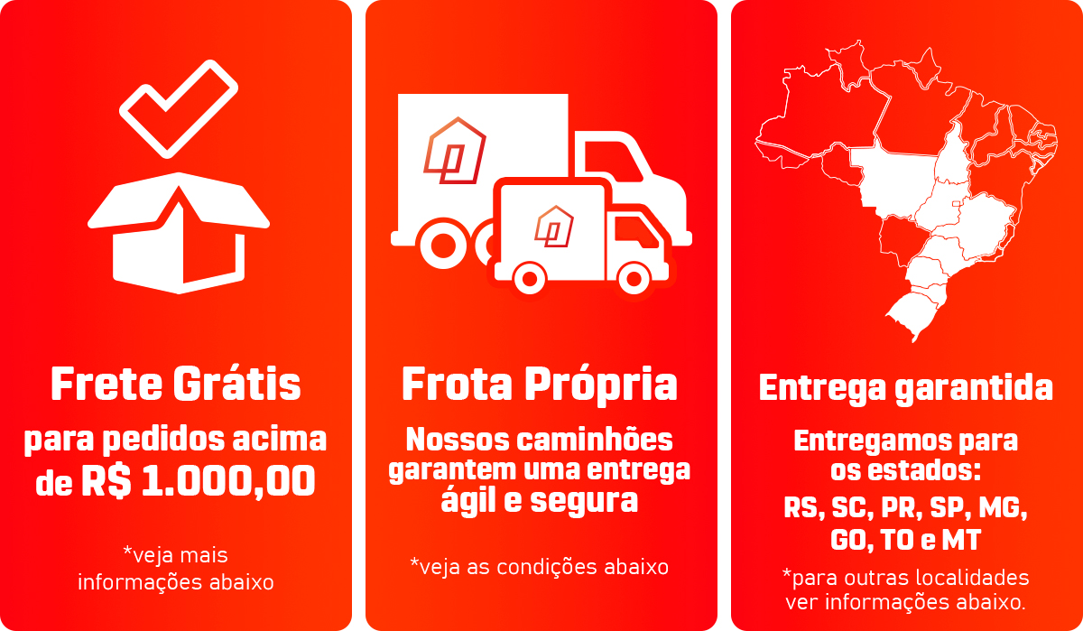 Regras do Frete Grátis - So Portas e Janelas