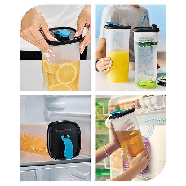 Tupperware Jarra Tupper Slim 2 litros Preta - Comprar Tupperware Online ...