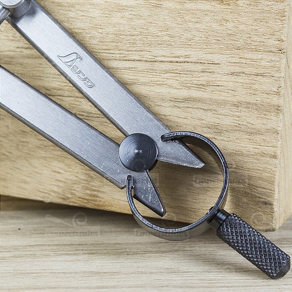 Compasso Ponta Seca (Calibre) Divisor - Raio 200mm [73067] - Shinwa ...