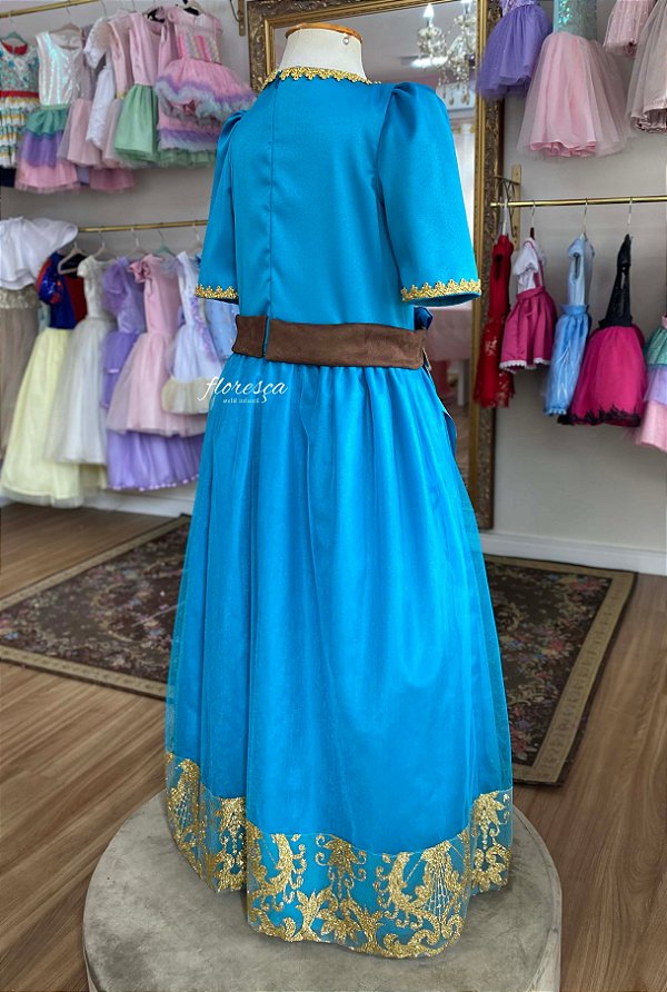 Vestido Infantil Princesa Merida - Valente | Floresça Ateliê - Floresça ...