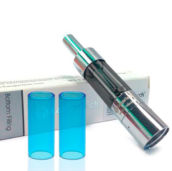 MINI PROTANK 3 - 1,5ml Cor: Silver/Vidro escuro + 2 Tanques cor azul ...