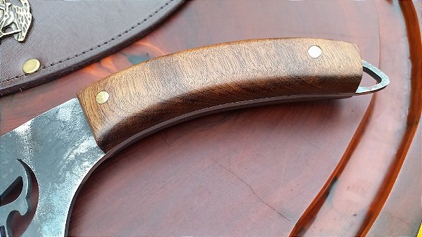 Faca Justiceiro Aço Carbono, Cabo Madeira - Casa Quality - Loja de ...