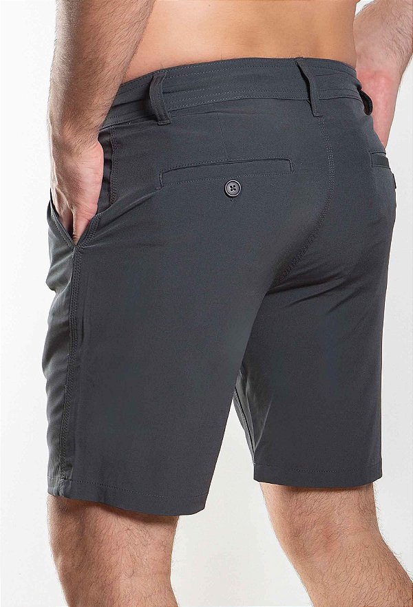 Short Tech Alfaiataria Chumbo Vidic - VIDIC ® | Loja Online