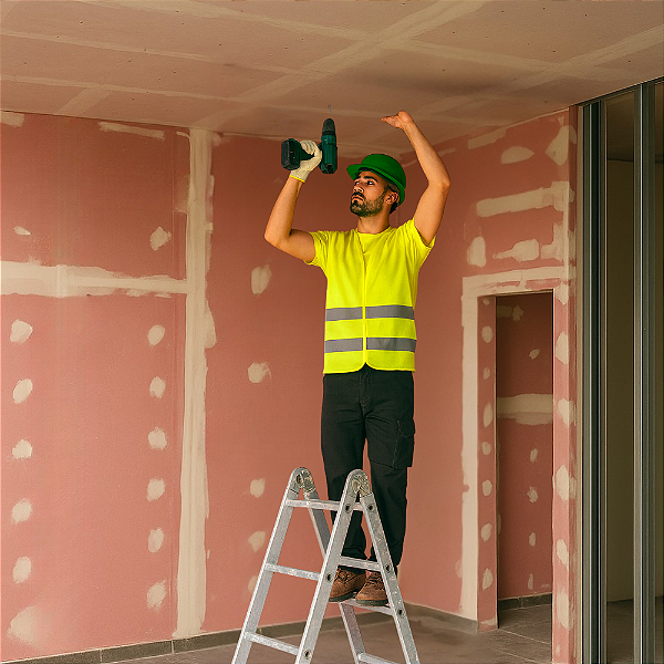 Gesso Acartonado RF Drywall 1,20m x 1,80m x 15mm - Trevo - Deville Kerr