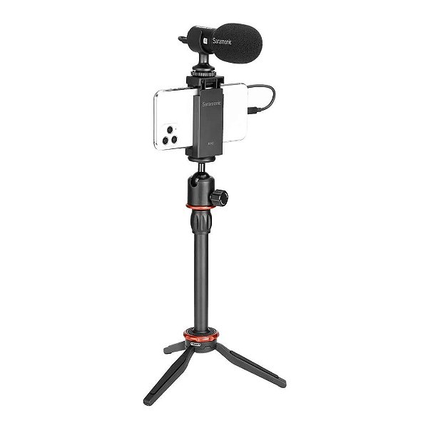 KIT DE MICROFONE ESTÉREO COM TRIPÉ PARA CELULAR - Saramonic - A Sua ...