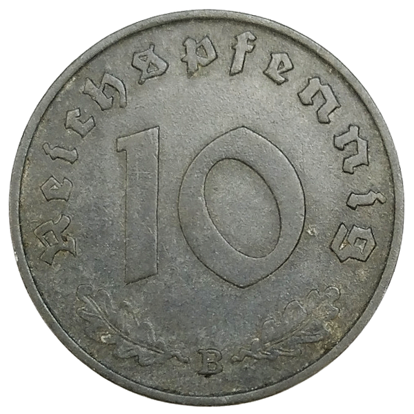 Moeda 10 Reichspfennig 1941 (B) MBC Alemanha Europa - Numismática Virtual Aqui Você Encontra ...