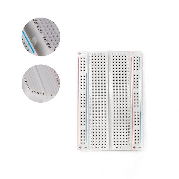 5x Protoboard Breadboard 400 Pontos Furos Pinos - Robomix - Conectando você ao que há de melhor